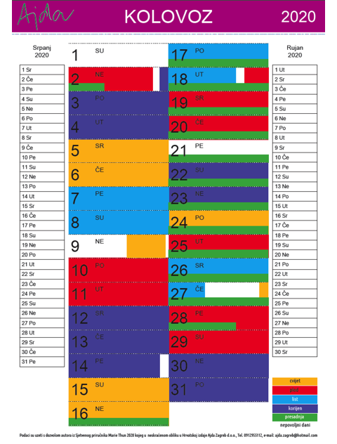 Sjetveni kalendar - mobile